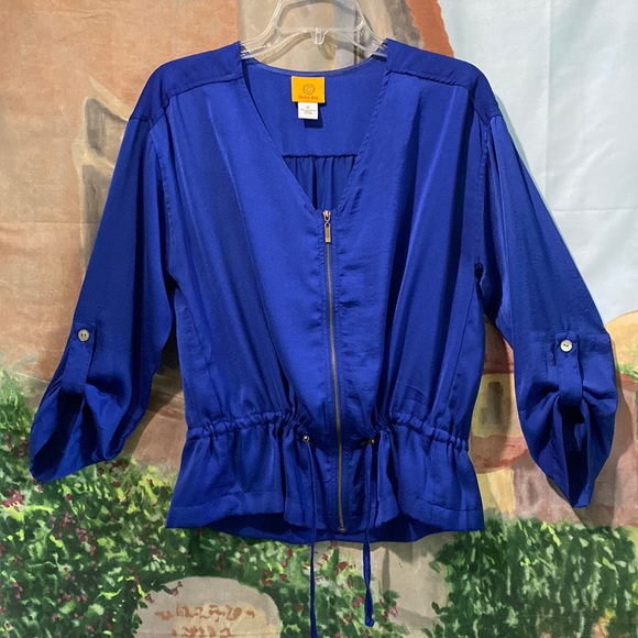 Ruby Rd. | Jackets & Coats | Ruby Rd Zip Up Jacket With Drawstring ...